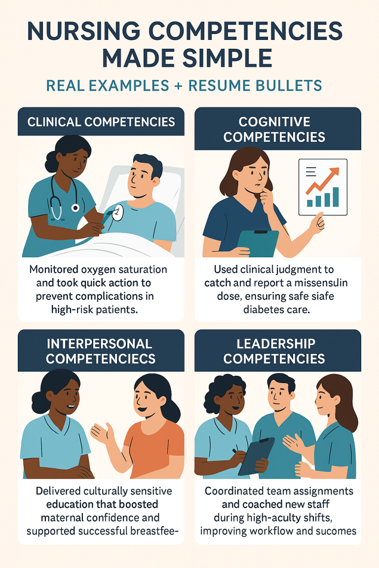 Nursing Competencies Examples Explained: Core Skills, Frameworks ...